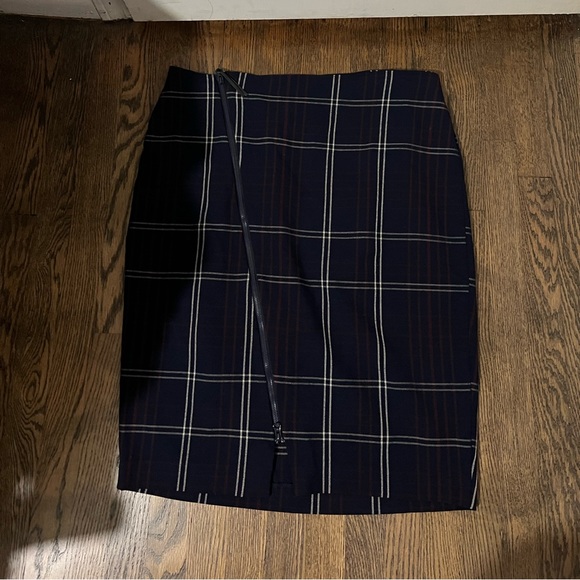 Lane Bryant | Skirts | Blue Plaid Skirt | Poshmark